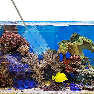 12 Pieces Tube Cleaning Brush Aquarium Filter Brush Nylon Tube Brush Set Flexible Double-Ended Hose Brush Pipe Clean Brush Stainless Steel for Fish Tank, Kitchen, Glasses, Drinking Straws, Keyboard