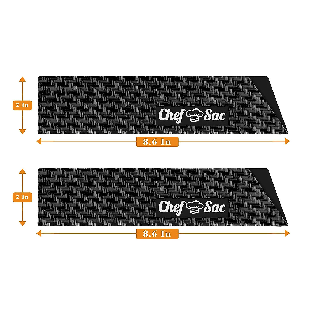 Chef Sac Chef Knife Folder Case Organizer Bag with 2-Pack Knife Guards (8.5") Included