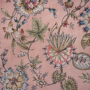 TOP FABRIC, Gia Jacobean Floral Chenille Upholstery Fabric - Whimsical Multicolor Design - 100% Polyester - 55 Width