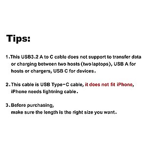 CableCreation USB C to USB A Cable 5FT, USB C to USB 3.1 USB 3.2 Gen2 10Gbps USB A to C Data Cable, Android Auto Cable 3A for USB C External SSD MacBook Pro iPad,Galaxy S23, etc,1.5m Gray