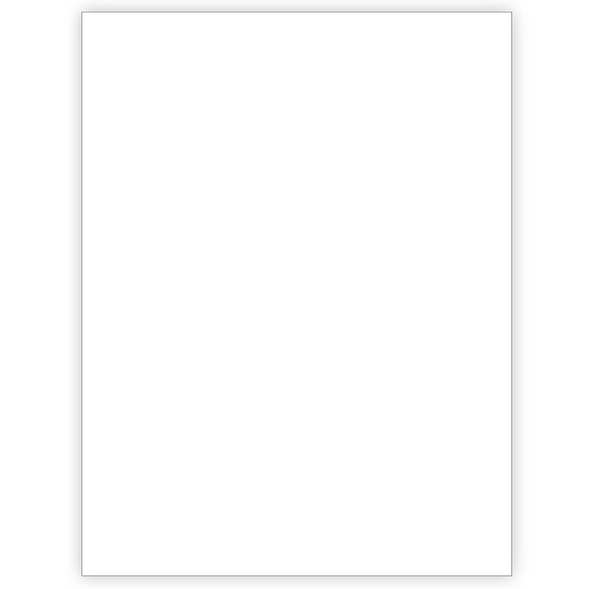 Extra Heavyweight Cardstock White 50 Sheets 130 lb Cover (17pt), 8.5 x 11 Inches for Arts and Craft, Drawing, DIY Projects