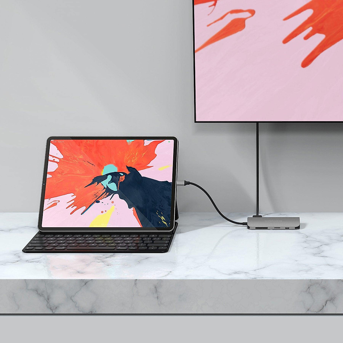 Hyperdrive Power 9-in-1 USB C HUB Space Grey