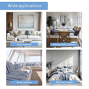 GoTo Foam 3" Height x 24" Width x 72" Length 44ILD (Firm) Upholstery Cushion