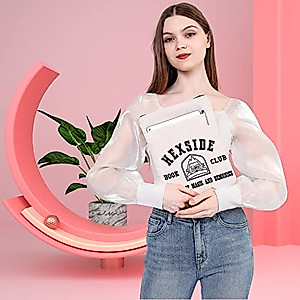 MEIKIUP Owl Inspired Gift Hexside Book Club Makeup Bag Owl Fan Gift Hexside School of Magic and Demonics The Owl House Coven (Hexside Club BS)