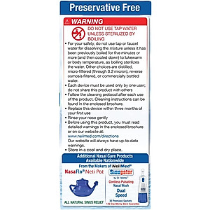 Neilmed Sinus Rinse - Nasal Rinse Refill Kit - 100 per Box