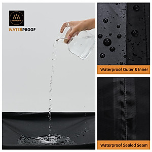 NOELIFE Griddle Cover for Blackstone 22 inch Tabletop Griddle with Hood, Propane Fuel Cylinder Can Be Covered Completely, Waterproof Grill Cover Outdoor BBQ Grilling Accessories (Cover Only)