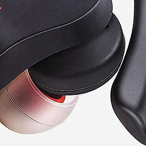 Lobonbo Anti-Lost Earphone RT558 Wireless Headset Wire-Controlled Call Music Earplugs in-Ear Sports Earphones(Black)