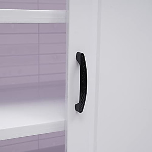 Gdrasuya10 Plastic Drawers Dresser with 2 Drawers and 1 Large Cabinet, 22.4" L x 15.7" D x 43.3" H Plastic Tower Closet Organizer with Wheels Suitable for Apartments Condos and Dorm Rooms