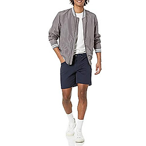 Amazon Essentials Men's Slim-Fit 9" Inseam Stretch 5-Pocket Short, Midnight Blue, 33