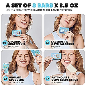 Skin Said Yes Goats Milk Bars Soap Set - 8 Piece Soap for Eczema Psoriasis Soap, Goats Soaps Nature Goats Milk Soaps Bars, Organic Goat's Milk Soaps, Bars Soaps Goats Milk Natural for Kids, Men, Women