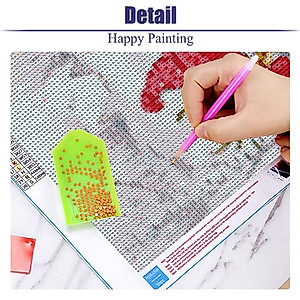 lmedbr Christmas Gnomes Diamond Painting Kits, Winter Gnomes Diamond Art Kits for Adults,DIY 5D Round Full Drill Gnome Gem Art Kit,Rhinestones Crystal Arts & Crafts Home Wall Decor Gift 16x12 Inch