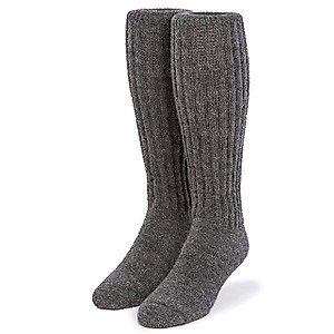 WARRIOR ALPACA SOCKS - Second to None Thick Alpaca Terry Lined Boot Socks - Unisex (1 Pair X-Large, Medium Gray)
