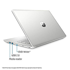 HP Flagship 2020 17 Laptop Computer 17.3" HD+ Anti-Glare Display 10th Gen Intel Quad-Core i5-1035G1 (Beats i7-8550U) 16GB DDR4 512GB SSD DVD Webcam Intel UHD Graphics Win 10 + HDMI Cable