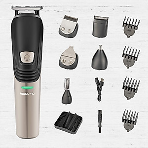 Hair Clippers for Men Beard Trimmer 6 in 1 Hair Trimmer Pro Haircut Kit Cordless USB Charging Rechargeable Waterproof Low Noise