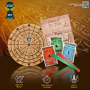 Exit: The Pharaoh's Tomb | Exit: The Game - A Kosmos Game | Kennerspiel Des Jahres Winner | Family-Friendly, Card-Based at-Home Escape Room Experience for 1 to 4 Players, Ages 12+