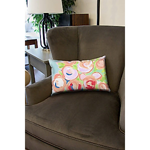 Toland Home Garden Blooms 12 x 19 Inch Indoor, Pillow, Case (2-Pack)