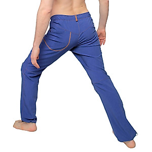 Ucraft "Xlite Rock Climbing Bouldering and Yoga Pants. Lightweight Stretchy Trousers (M, Deep Blue Melange)