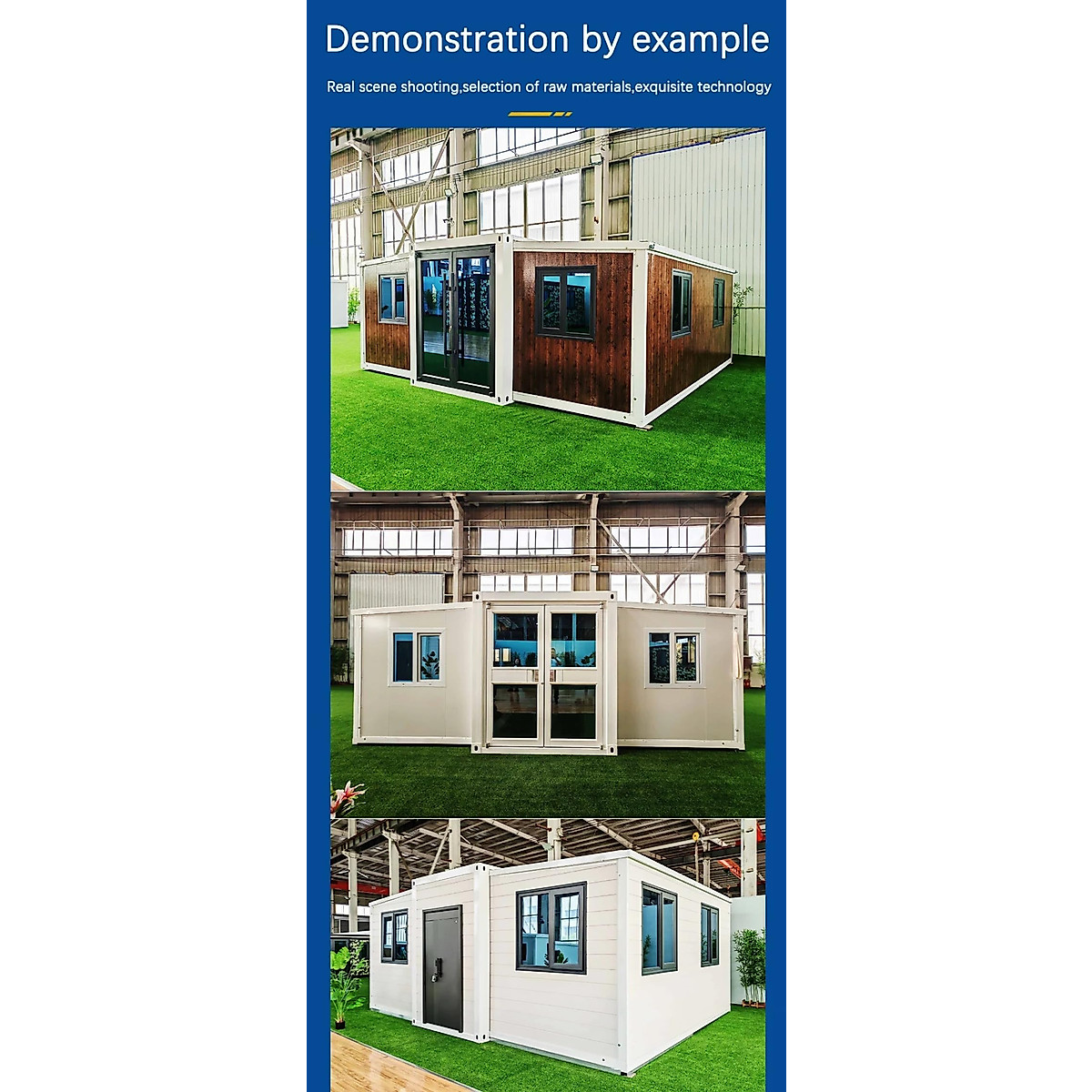 Detachable Luxury Villa Expandable Portable House Foldable and Expandable Container House