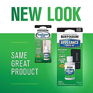 Rust-Oleum Paint 213174 .6-Ounce Specialty Brush Bottle Appliance Touch Up, Black, 0.6 Ounce