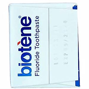 biotène Fluoride Toothpaste for Dry Mouth Symptoms, Bad Breath Treatment and Cavity Prevention Fresh, Mint, 4.3 Ounce (10050A)