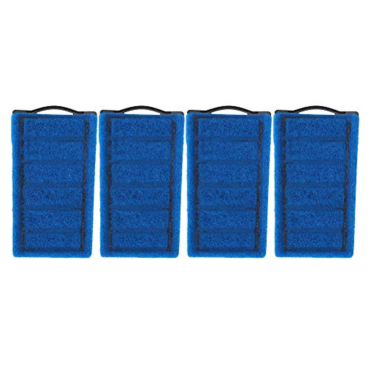 Naroote Fish Tank Filters, 4PCS Blue Carbon Filter Element Fish Tank Filter Cartridges, Carbon Cartridges, Turtle Tank Filter for Aquarium