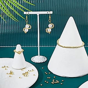 PH PandaHall 500pcs 3mm Gold Beads 18K Gold Plated Beads Long-Lasting Round Smooth Spacer Beads Seamless Loose Balls Mini Seed Beads for Summer Hawaii Stackable Necklace, Bracelet, Earring Making