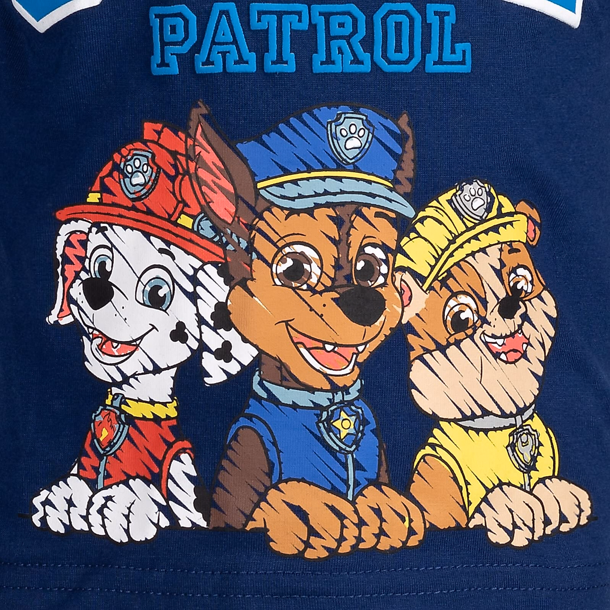 Paw Patrol Marshall Chase Rubble Infant Baby Boys 2 Pack T-Shirts Blue/Gray 18 Months