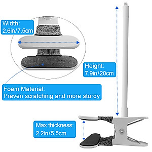 2 Pack Baby Monitor Mount flexible clamp mount Compatible with Infant Optics DXR-8 and DXR-8 Pro Video Baby Monitor Baby Monitors Holder for Crib Nursery Baby Camera Stand Without Tools or Wall Damage