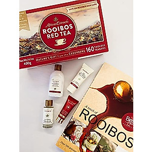 African Extracts Rooibos Tea - with Bonus SKINCARE Pack -160 Teabags USDA Organic South African 100% Pure Caffeine Free Fairtrade