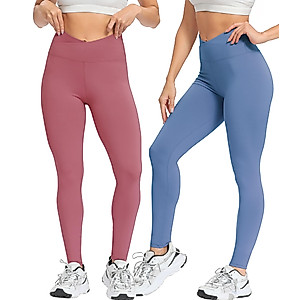 Natural Feelings Buttercloud Cross Waist Leggings for Women High Waist Cross Leggings Yoga Workout PantsTight