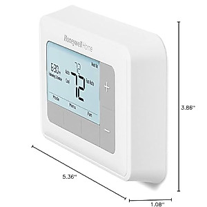 Honeywell Home RTH7560E 7-Day Flexible Programmable Thermostat-Extra-Large Backlit Display, White