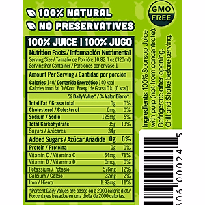 NILO Soursop Juice | 100% Real Guanabana Soursop Graviola | NO Sugar added | NOT From Concentrate | 10.8 oz (Pack of 12)