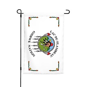 LIICHEES Flag Of The Lac Du Flambeau Ojibwe Nation Garden Flag 12x18 Inch Double Sided Outside Decoration Banner Yard Welcome Flags Home Decor Flags