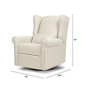DaVinci Hayden Recliner and Swivel Glider in Natural Oat, Greenguard Gold & CertiPUR-US Certified
