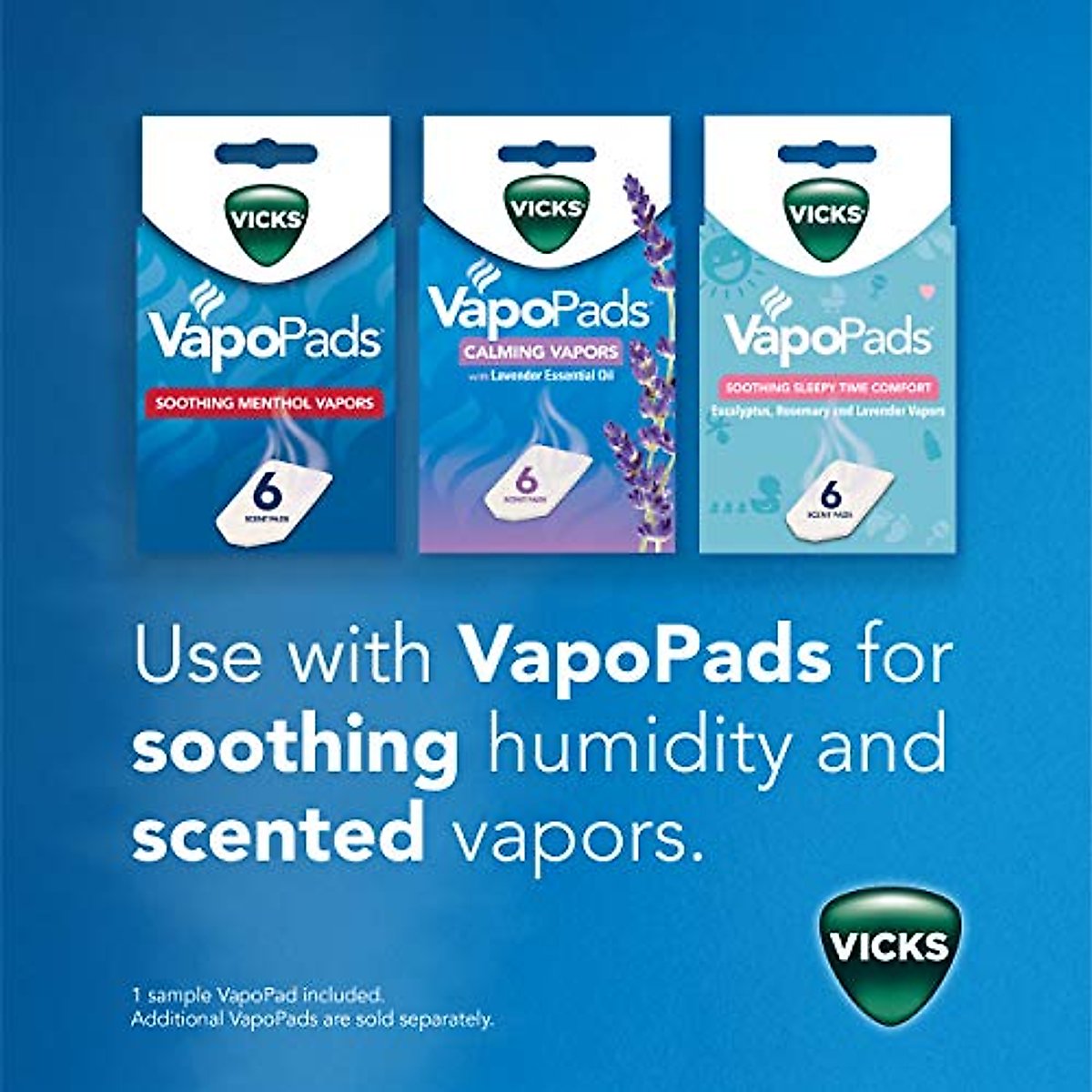 Vicks Filter-Free 3-in-1 SleepyTime Humidifier, Diffuser and Night-Light, Visible Ultrasonic Cool Mist Humidifier with Essential Oil Diffuser for Baby and Kids, White, Standard