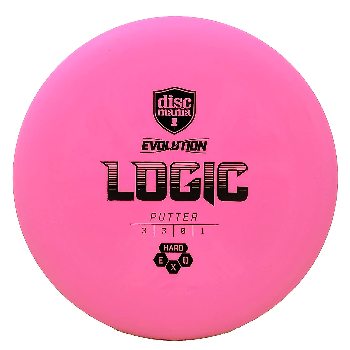 Discmania Evolution Exo Hard Logic Disc Golf Putter (Colors May Vary) 173-176 - Low Profile Disc Golf Putter and Approach Disc