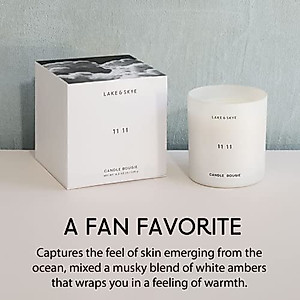 Lake & Skye 11 11 Scented Soy Candle - Lead-Free Cotton Candle Wick - Clean, Sheer, Uplifting