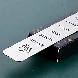 Funny Coworker Gift for Colleague Friend Women Men Work Bestie Employee Appreciation Bookmark for Female Book Lovers Leaving Christmas Farewell Valentine Stocking Stuffer Birthday Retirement Promotion