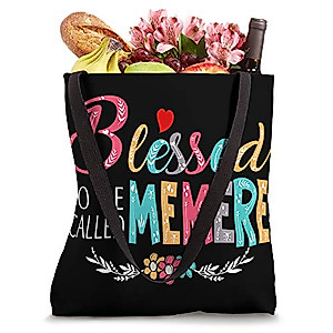 Blessed to be called Memere Colorful - Grandma Gift Tote Bag