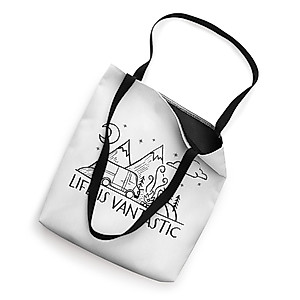 Life is Vantastic, Minimalistic Camper Van Life Tote Bag