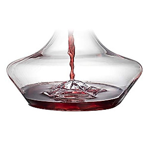 YouYah Iceberg Wine Decanter Set with Aerator Filter,Drying Stand and Cleaning Beads,Red Wine Carafe,Wine Aerator,Wine Gift,100% Hand Blown Lead-free Crystal Glass (1400ML)