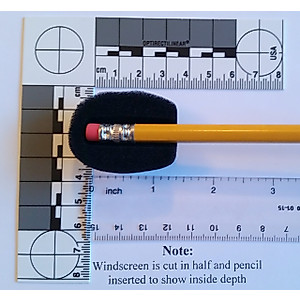 Compete Audio L6 Larger Foam Microphone Windscreens (Microphone Covers) 6-Pack Desktop/Headset Fitness Instructor/Gamer Pack Black