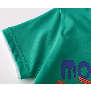 Julerwoo Toddler Boys Monster Truck Short Plaid Pants Set Outfits Summer Clothes 3t