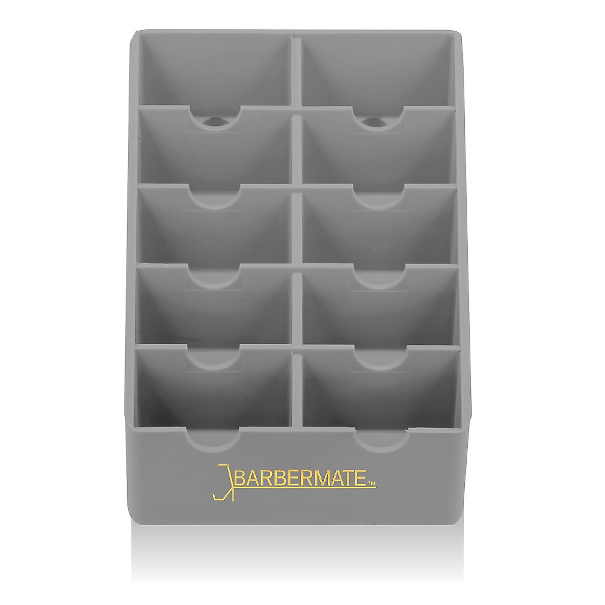 BarberMate® Blade Rack Storage Tray - Holds 10 Clipper Blades (Gray)