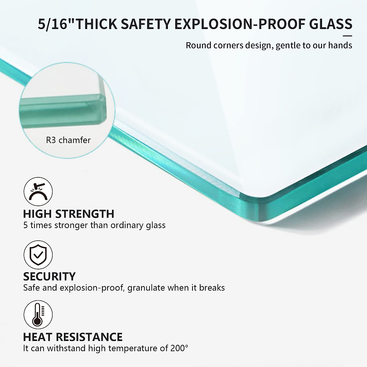 Bathroom Shower Door Screen, 34 in. W x 74 in. H Single Panel Frameless Shower Screen with Tempered Glass, for Bathroom and Bathtub, Clear Shower Door Screen with Matte Black Rods