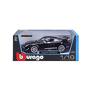 Bburago 1:18 Scale Porsche 911 GT3 RS 4.0 Diecast Vehicle (Colors May Vary)