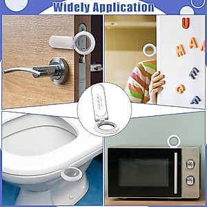 4 Pcs Toilet Lid Handle Lifter Toilet Seat Lifter Toilet Seat Lifter Handle Adhesive Toilet Cover Lift Tool for Bathroom Hotel Home Avoid Touching Toilet Cover Multi Function Cover Lifter for Toilet