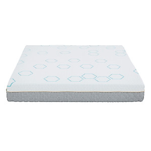 Lexicon Mayesville 8-Inch Copper-Infused Memory Foam Mattress, Queen, Gray