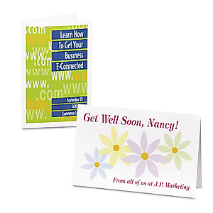 AVERY 3265 Greeting Cards, Inkjet, 5-1/2-Inch X8-1/2-Inch, 20/Bx, Matte White