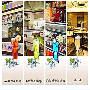 Ice Cube Makers, Freestanding Commercial Ice Pounds Storage Capacity - Ideal for Restaurants Bars Homes and Offices - Includes Scoop and Connection Hose